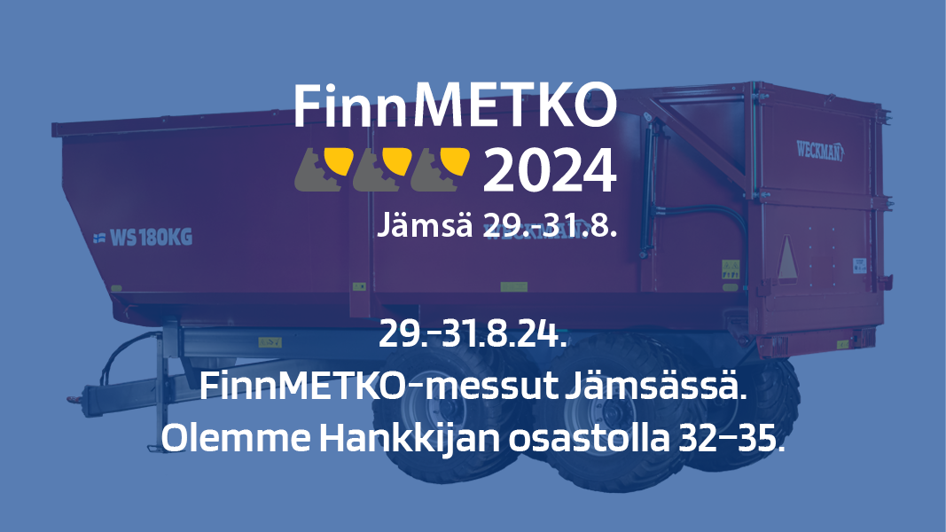 Weckman FinnMETKO-messuilla Hankkijan osastolla 29.–31.8.2024. - Weckman