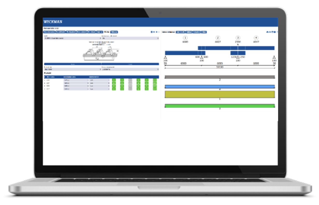 Uusi selainpohjainen kantavien poimulevyjen mitoitusohjelma Weckman Optimi on julkaistu - Weckman
